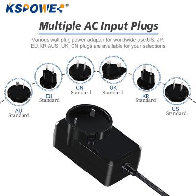 중국 12V 1A 교체형 플러그 어댑터 25W 36W AC DC 전원 어댑터 과부하 보호 판매용