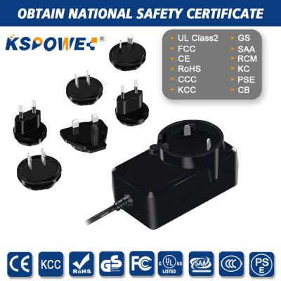 중국 12V 1A 교체형 플러그 어댑터 25W 36W AC DC 전원 어댑터 과부하 보호 판매용