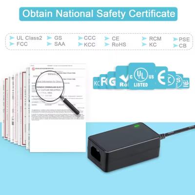 중국 UL 클래스 2 클래스 2 전원 공급 장치 일정한 전압 DC 잭 5.5mm LED 램프 24W 48V 판매용