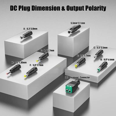 China Adaptador de energía de pared de 24 V 1 A Adaptador de fase única de voltaje constante LED Cortina eléctrica en venta