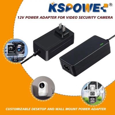China 12V 15V Adaptador de energía de pared de fase única cámaras de seguridad de vídeo Adaptador de energía de conmutación en venta