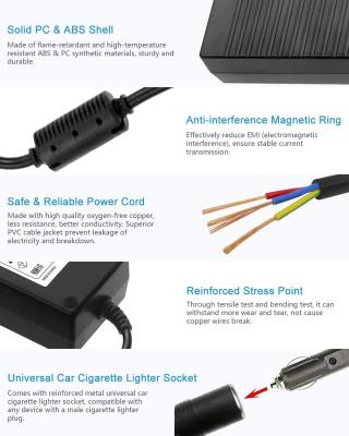 China Adaptador de energía de conmutación de conexión de escritorio 100W AC personalizado para tiras LED en venta