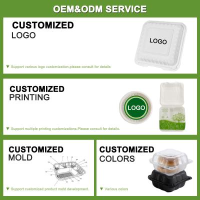 Κίνα MFPP Disposable Food Container Biodegradable Take Away Fast Food Packaging for Camping προς πώληση