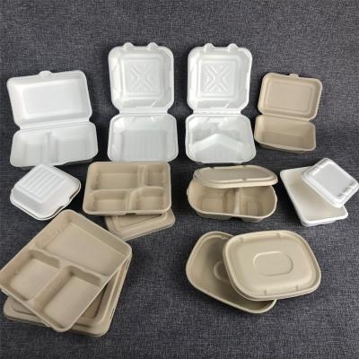 중국 15% Off 4 Compartment 500ml Sugarcane Bagasse Food Container Pulp Box for Different Sizes 판매용
