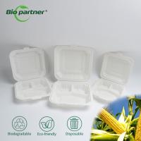 Quality Biodegradable PP Corn Starch Take Away Togo Clamshell Food Container for Eco Friendly for sale