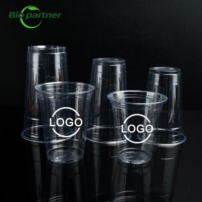 중국 Customized Logo Acceptable Home Restaurant Bar Hotel Wedding PET Cup With Lids 판매용