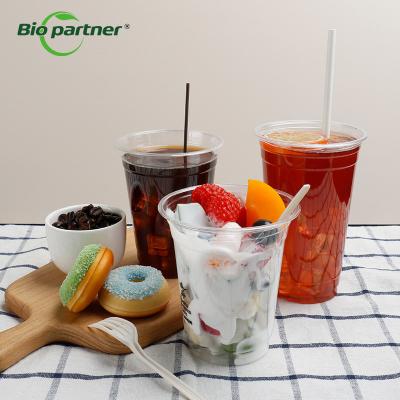 중국 16oz Custom Printed Plastic Coffee Cup for Disposable Fruit Salad and Plastic Cups 판매용