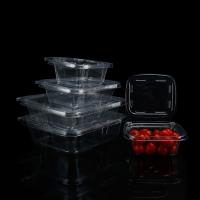 Quality Convenient Tamper evident PET Clear Food Container for Takeout and Fruit Disposable for sale