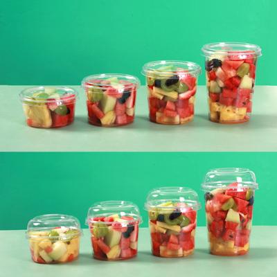 Κίνα Custom Logo UV Printed 32oz Deli Containers for Disposable Fruit Salad Packaging προς πώληση