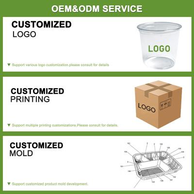 Κίνα Custom Logo UV Printed 32oz Deli Containers for Disposable Fruit Salad Packaging προς πώληση
