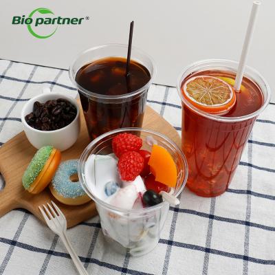 중국 Home Restaurant Bar Hotel Wedding 12oz Pet Plastic Dessert Cups with Dome Flat Lid 판매용