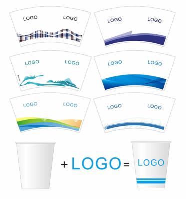 중국 Super Markets Promotions Custom Logo Disposable Coffee Cup with Water Based Coating 판매용