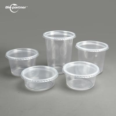 중국 Disposable Deli Cups With Lids Fruit Soup Meal Prep PLA PP PET Dessert Boxes for Events 판매용