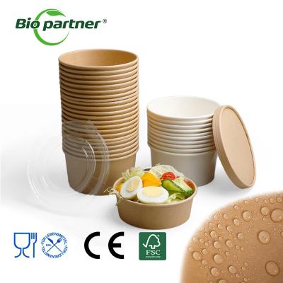 Chine Disposable Environment-friendly Kraft Paper Soup Bowls Rectangle Takeaway Boxes à vendre