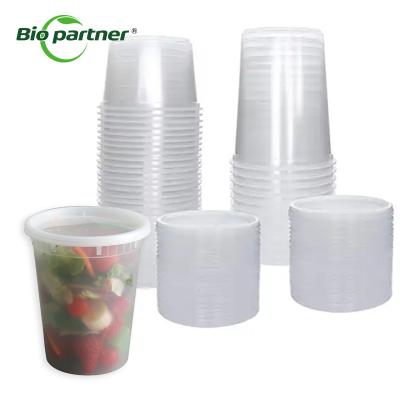 Chine OEM Logo Transparent Plastic Food Storage Organizer Bowl for Deli Salads and Takeout à vendre