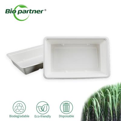 Chine Emballage alimentaire Chips collations à emporter Contenants de canne à sucre Bagasse frites Boat boîtes à nourriture à vendre