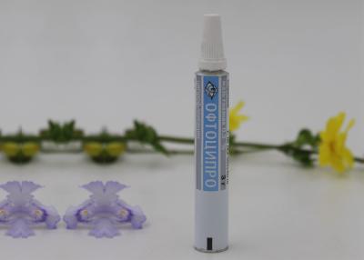 Chine Tubes en aluminium pliants de compression pour le bec de plastique d'onguent d'oeil à vendre
