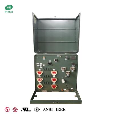 China UL/cUL Certification  100Kva Single Phase Pad mounted Transformer 12KV DOE 2016 CSA  ANSI IEEE Standards Residential  Transformer for sale
