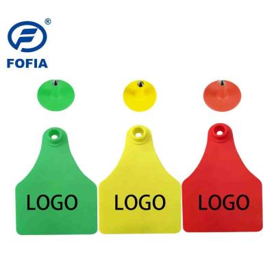 China RFID Ear Tag with Visual Design Laser Printing Support 134.2 Khz Yellow Or Other High Customer Satisfaction Guarantee for sale