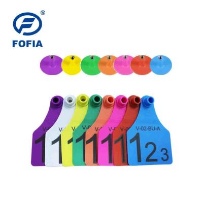 China RFID Visual Tag Mini / Middle / Large Size The Best Choice for Animal Management Laser Printing Support 134.2 Khz Yellow for sale