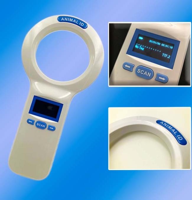 PT203 RFID and Temperature Reader display close-up