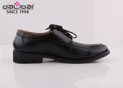 Cina Le scarpe di vestito piane dagli uomini del nuovo di progettazione cuoio del nero, su ordine allacciano le scarpe di lavoro degli uomini in vendita