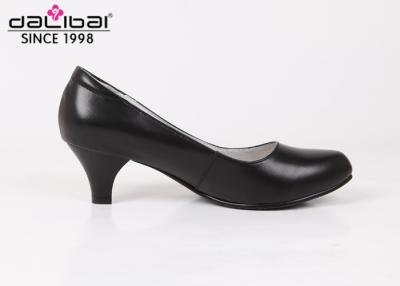Cina Le scarpe di cuoio delle donne di colore antiscorrimento del tacco alto adattano le scarpe di vestito superiori basse per signora dell'ufficio in vendita