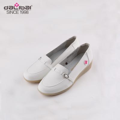 China Witte Echte het Werkschoenen van de Leerverpleegster Comfortabele Verzorgingsschoenen Te koop