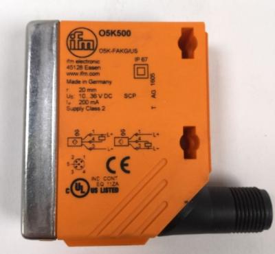 China Sifm O5K500 Sensor de contraste Peso 79,5 g Alcance de medición -18 a 22 mm Frecuencia de conmutación DC-10000HZ en venta