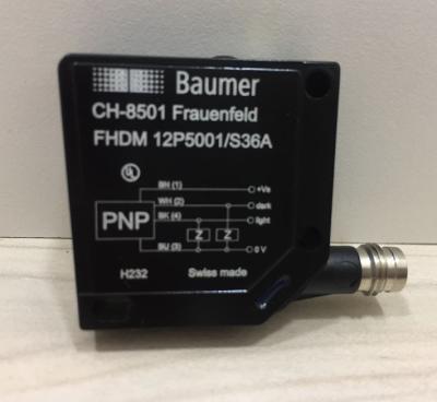 China Original Baumer Diffusensensoren mit Hintergrundunterdrückung FHDM 12P5001/S36A FHDM 12P5001/S35A zu verkaufen