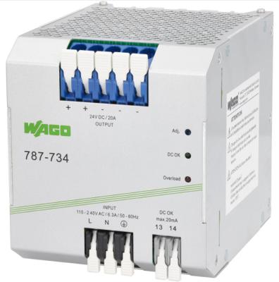 Chine Original WAGO 787-734  787-885 Switched-mode Power Supply 24 VDC Output Voltage 20 A Output Current à vendre
