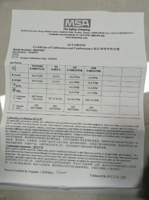 Китай Промышленное использование Эффективное обнаружение CO NO2 оборудование 4X 5X 4XR CH4 детектор утечек перезаряжаемый MSA ALTAIR O2 Gas Detecto продается