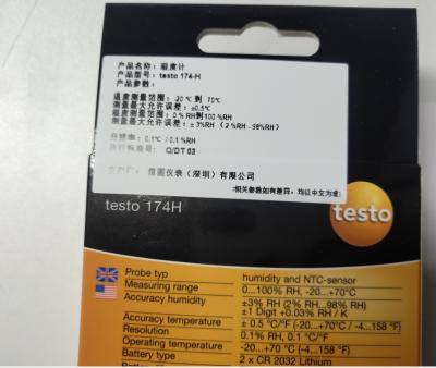 China Testo 174H Digital Temperature And Humidity Mini Data Logger Order-Nr. 0572 6560 Testo174H Data Logger for sale