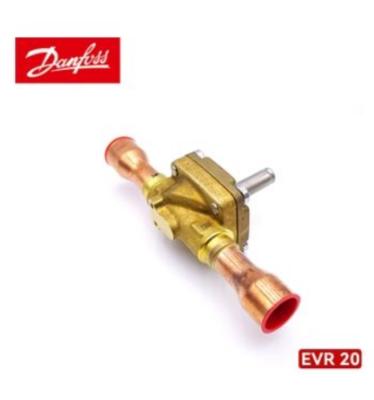 China Danfoss EVR 20 válvula de solenoide 1/4 en 655 psig Cuerpo de latón en venta