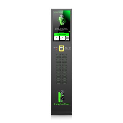 China 24slots 23.8-Inch Ultra-Slim Portable Power Station High Capacity 160W Fast Charging Restaurant Use Cell Phone Vending Small for sale