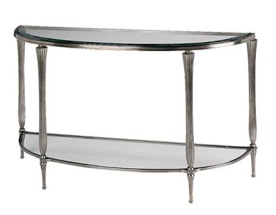 China Tabla de consola estrecha larga de cristal moderada hierro de la tabla de consola del acero inoxidable en venta