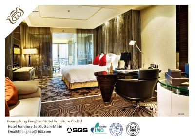Cina Re di lusso Size Commercial Hotel Furniture dell'insieme di camera da letto per singolo/camera doppia con la sedia di cuoio in vendita