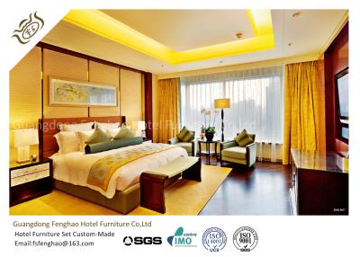 Cina Mobilia su ordinazione di lusso dell'hotel dell'impiallacciatura del palissandro messa per la camera da letto moderna in vendita