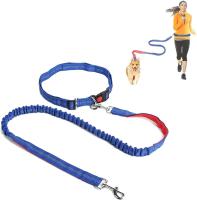 Quality Adjustable Hands-Free Pet Dog Running Leashes Custom Logo Long Waist Double Nylon Rope for sale
