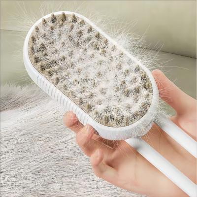 중국 반려동물 털 제거 증기 브러쉬 정화 3 in 1 폴더 핸들 Comb De-fluffing 고양이 combs 판매용