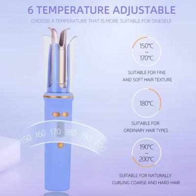 중국 USB 재충전 가능한 휴대용 헤어 컬러 여행 무선 미니 헤어 철자 자동 컬러 LCD 디스플레이 온도 판매용