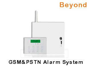 Китай Аварийная система обеспеченностью PSTN 868mhz LCD GSM с 16 связала проволокой зоны 31 беспроволочная зона продается