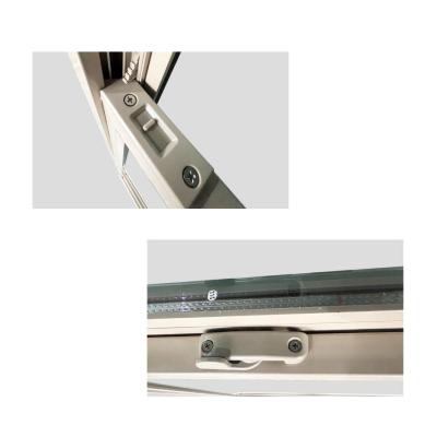 中国 62mm シングルハング・アンド・ティルト・ウィンドウ 白黒色 PVCグリッド付き 販売のため