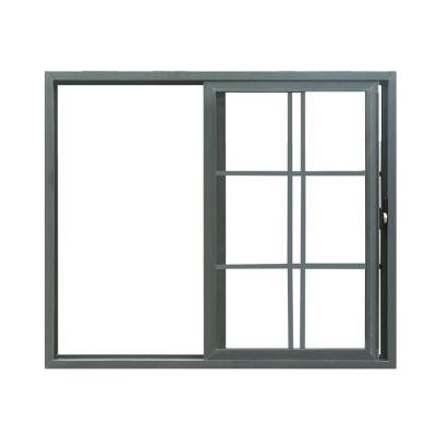 중국 홈 보안 PVC 프로파일 UPVC 슬라이딩 윈도우 흰색 검은색 판매용