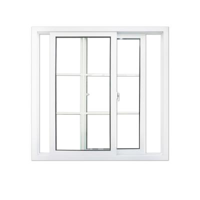 중국 홈 보안 PVC 프로파일 UPVC 슬라이딩 윈도우 흰색 검은색 판매용