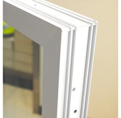 Китай Сдвижное окно с двойным стеклянным стеклом UPVC 80 мм с экрановой сеткой и полумесячным замком продается