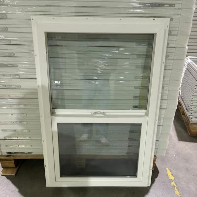 Chine Énergie efficace Upvc fenêtres suspendues simples Coût Dimensions personnalisées Réduction du bruit à vendre