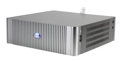 China Horizontale Aluminium Miniitx Gevallen met Voeding 4.5mm Dikte Te koop