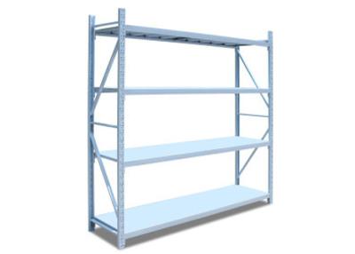 Cina Lo stoccaggio del magazzino del metallo della colonna 0.3mm del supporto accantona lo scaffale dello scaffale di 4 file in vendita