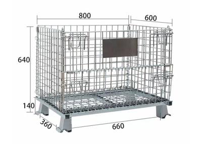 Cina Magazzino resistente di Mesh Storage Cage Large Capacity del cavo dell'OEM dell'acciaio in vendita
